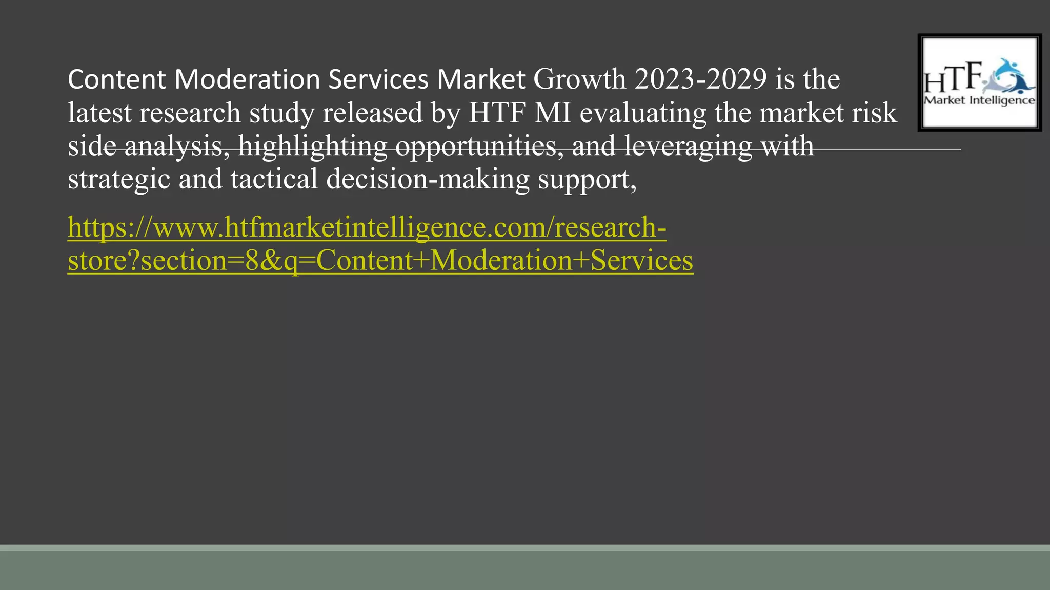 Content Moderation Services Market | PDF
