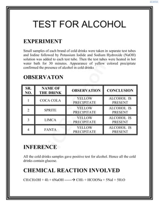 Content of cold drink | PDF