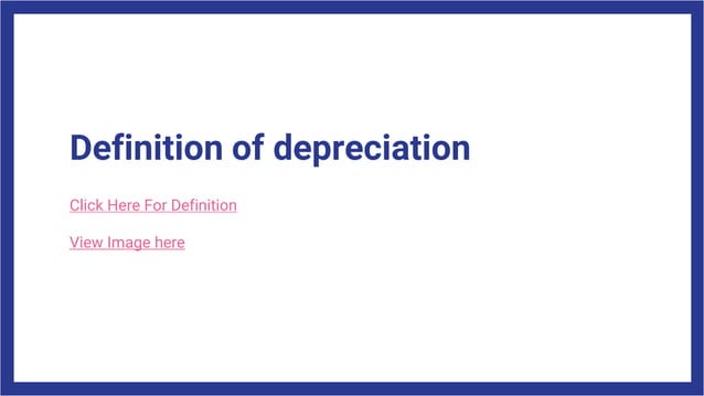 depreciation Lesson | PPTX | Business Accounting & Finance | Business