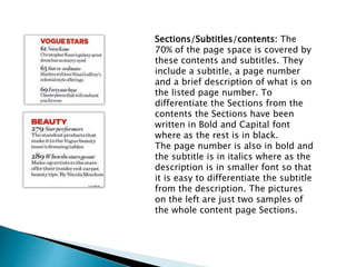 Magazine Contents page textual analysis media studies | PPTX