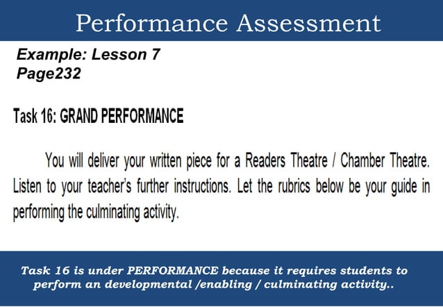Content,performance standard | PPT | Educational Assessment | Education