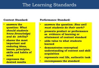 Content,performance standard | PPT