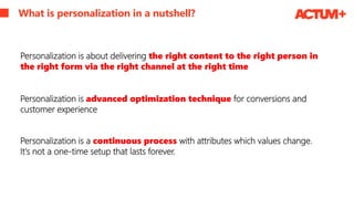 Content personalization - the buzzword explained | PPT