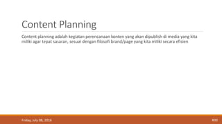 Content planning | PPT