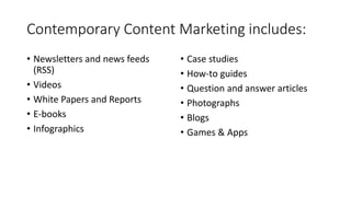 An Introduction to Content Marketing | PPTX