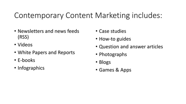 An Introduction to Content Marketing | PPTX