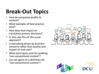 Content Profiling - Sharon O'Brien (DCU) | PPTX