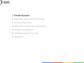 Content providers in Android | PPT