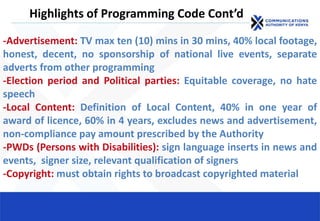 Content regulation-programming code | PPTX