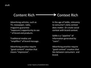 Content rich vs context rich | PPT