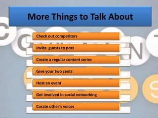 Content Rules - Chapter 6 Overview | PPTX