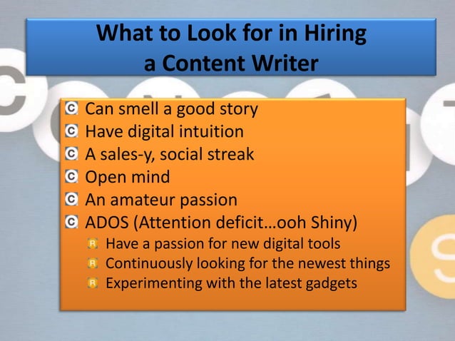 Content Rules - Chapter 6 Overview | PPTX