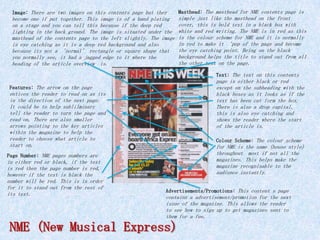 Music Magazine Contents Page Analysis | PPTX