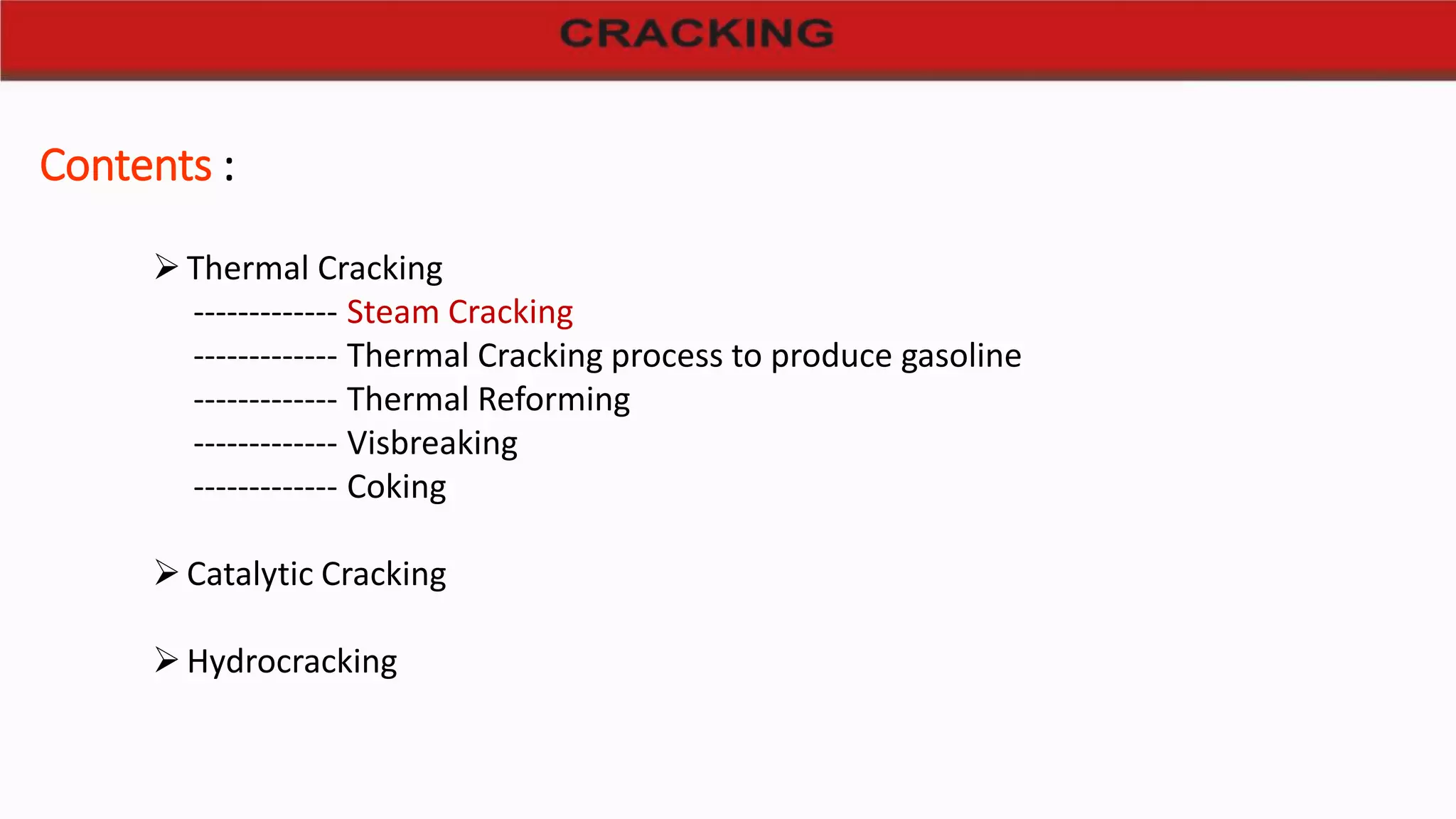 Cracking process | PPTX