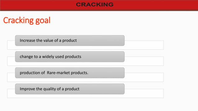 Cracking process | PPTX