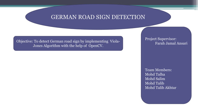 Road signs detection using voila jone's algorithm with the help of ...