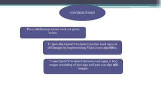 Road signs detection using voila jone's algorithm with the help of ...