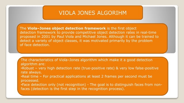 Road Signs Detection Using Voila Jones Algorithm With The Help Of Opencv Ppt