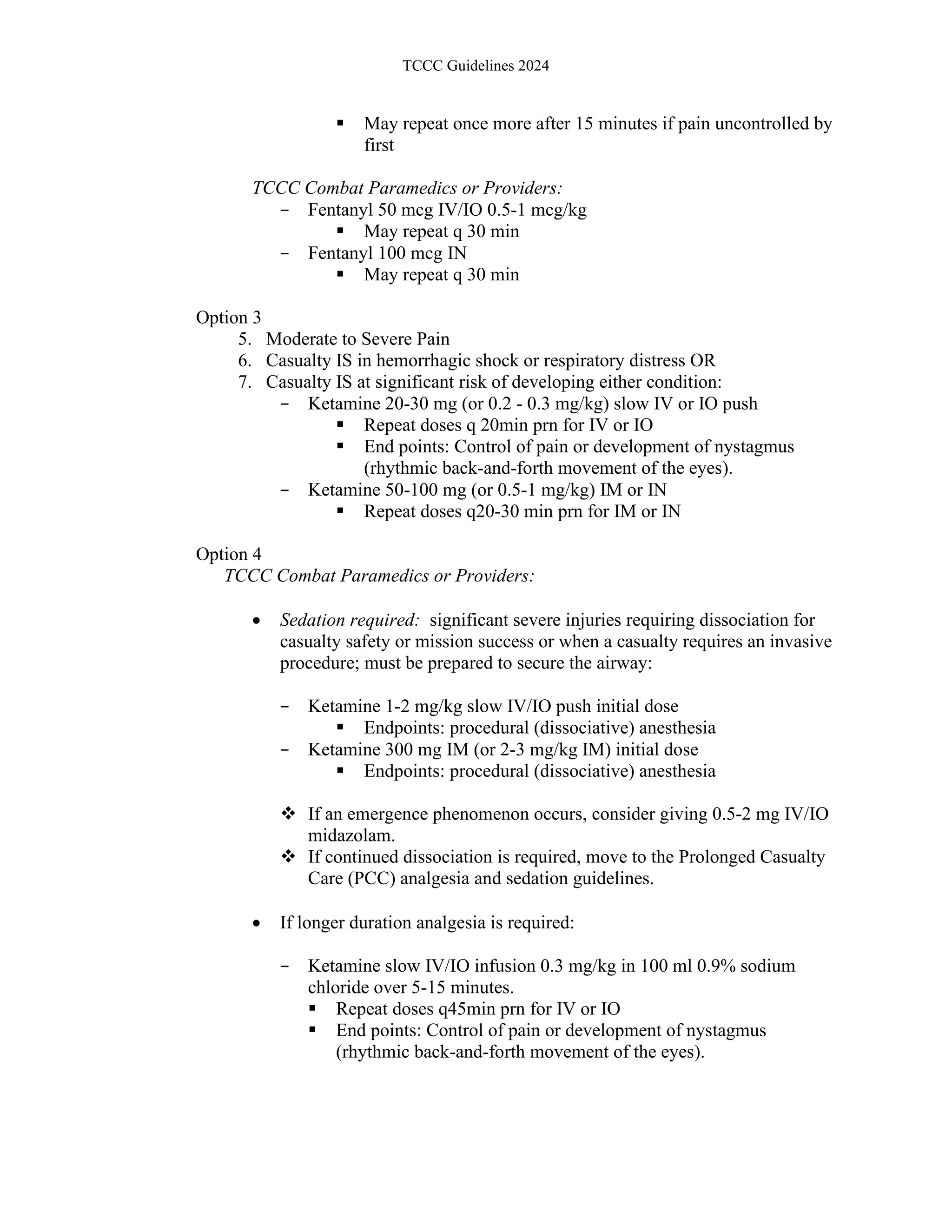 Contenidos TCCC actualizacion 2024. Medicina de combate | PDF