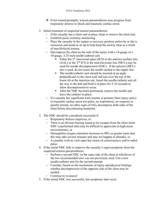 Contenidos TCCC actualizacion 2024. Medicina de combate | PDF