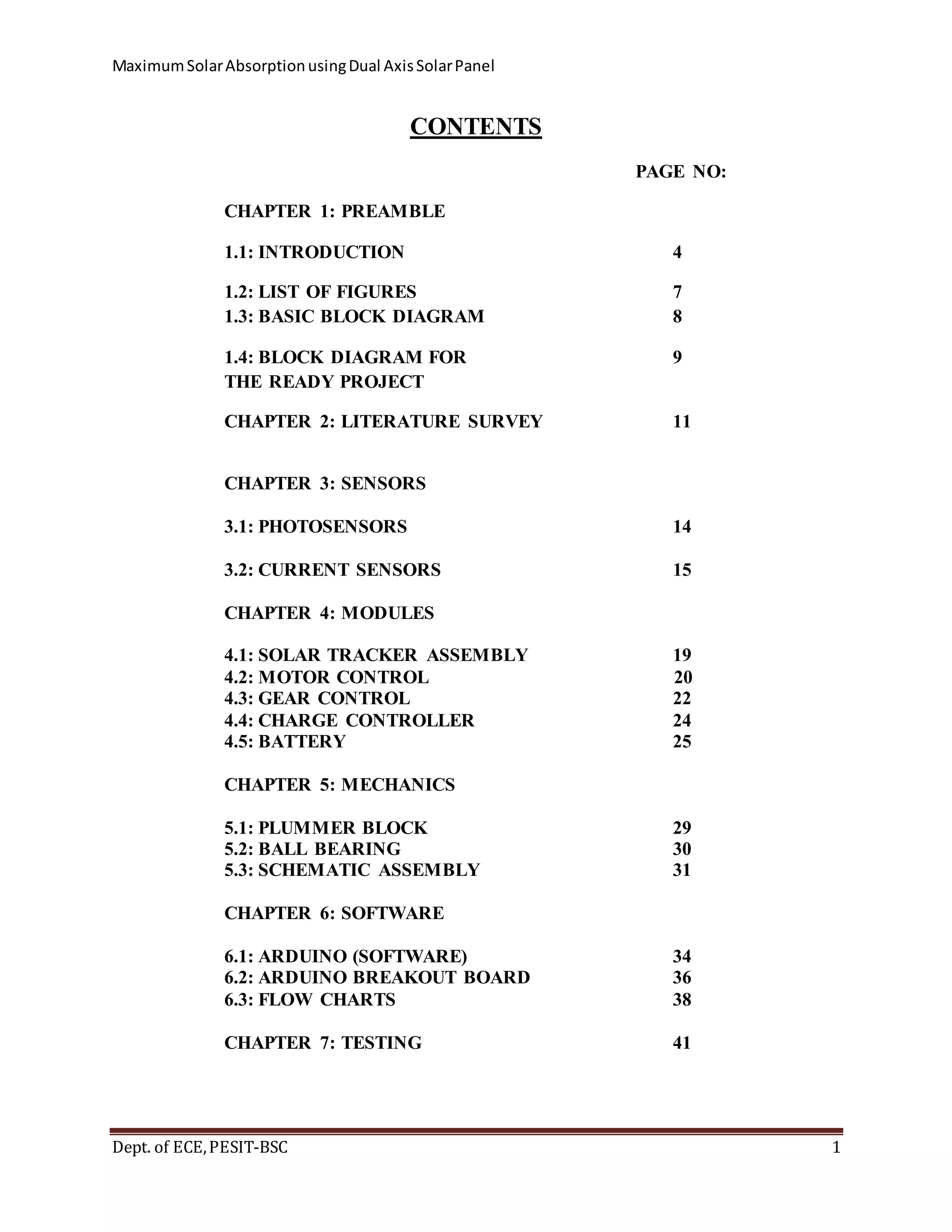 Maximum solar absorption using dual axis solar panel report | PDF