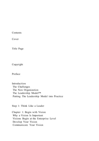 Contents cover title page copyright | DOCX