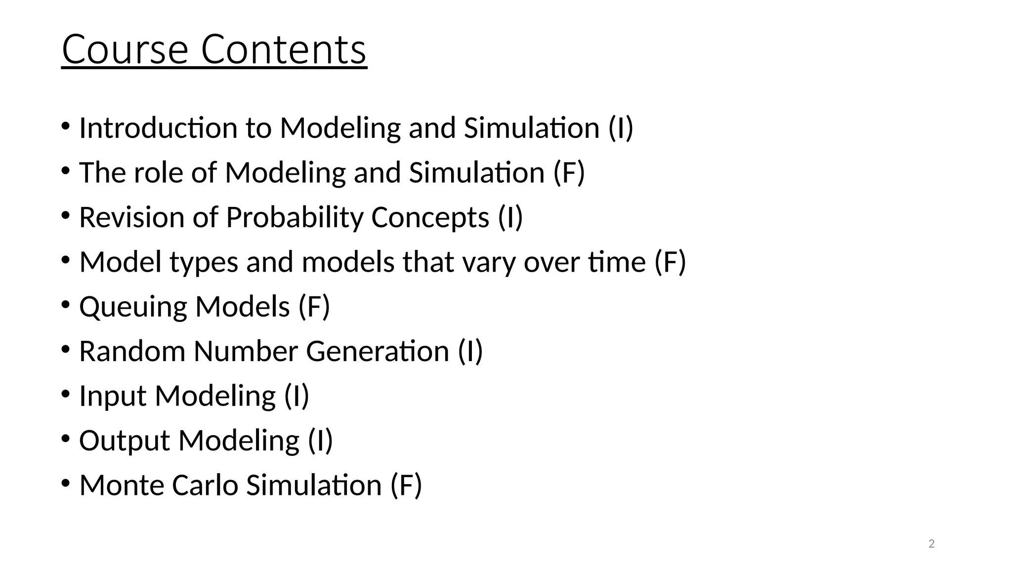 Contents distribution_Modelling and simulation.pptx