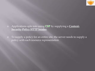 Content security policy | PPTX