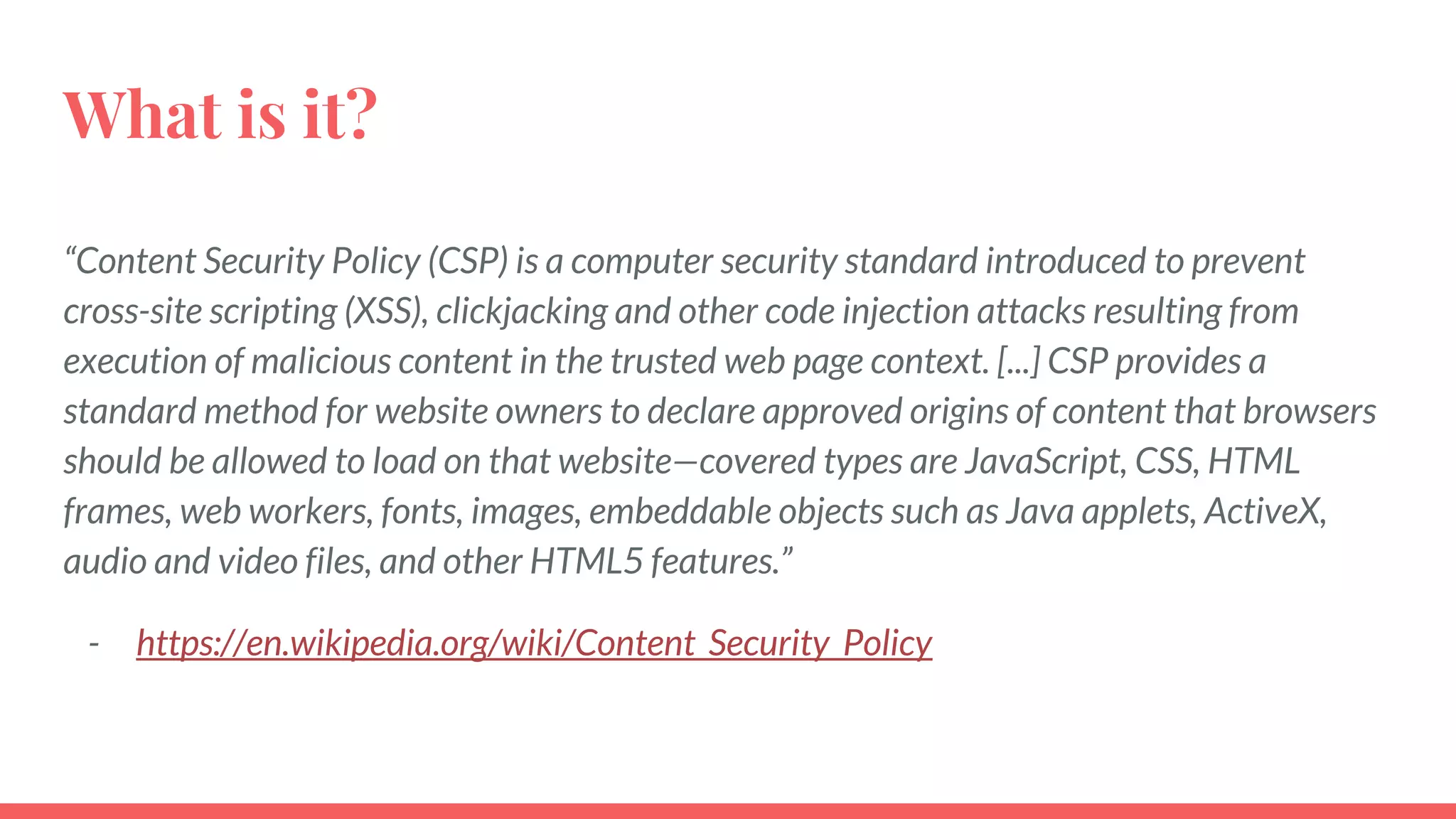 Content Security Policy | PDF | Web Development | Internet
