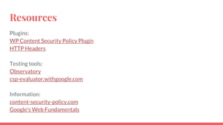 Content Security Policy | PDF