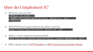 Content Security Policy | PDF | Web Development | Internet