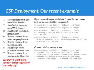 W3C Content Security Policy | PPT