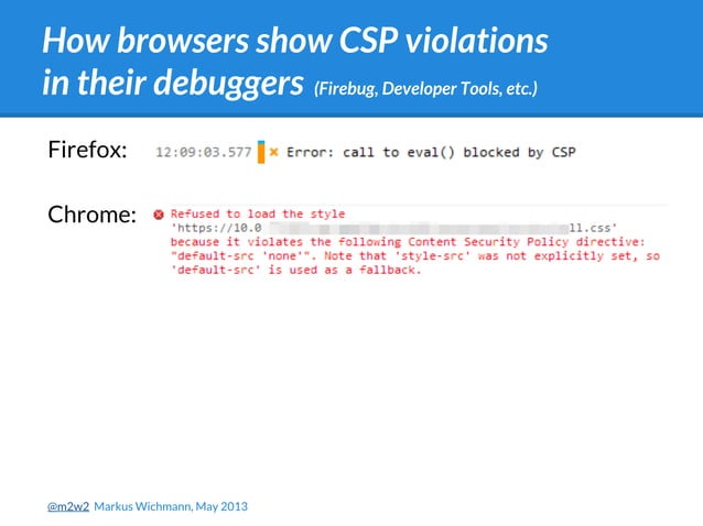 W3C Content Security Policy | PPT