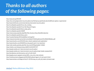 W3C Content Security Policy | PPT