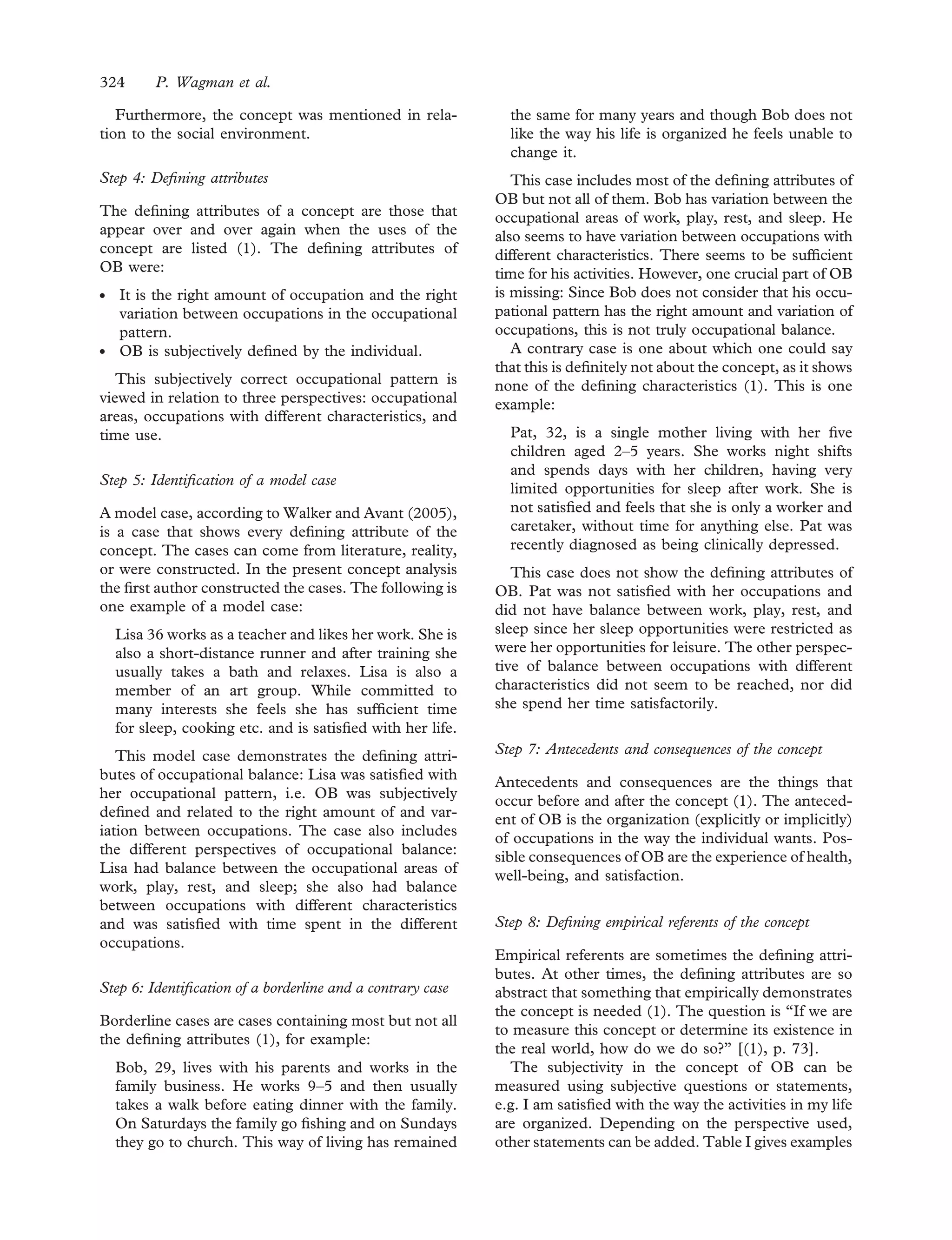 Occupational balance as used in occupational therapy: A concept ...