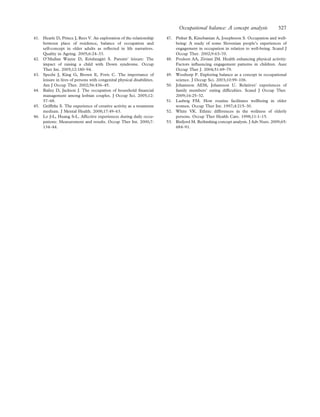 Occupational balance as used in occupational therapy: A concept ...