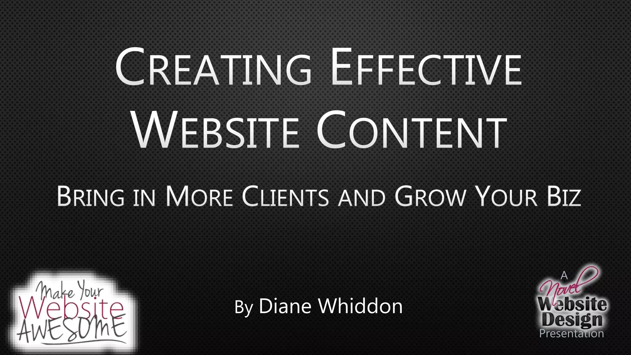 Creating Effective Website Content | PPT