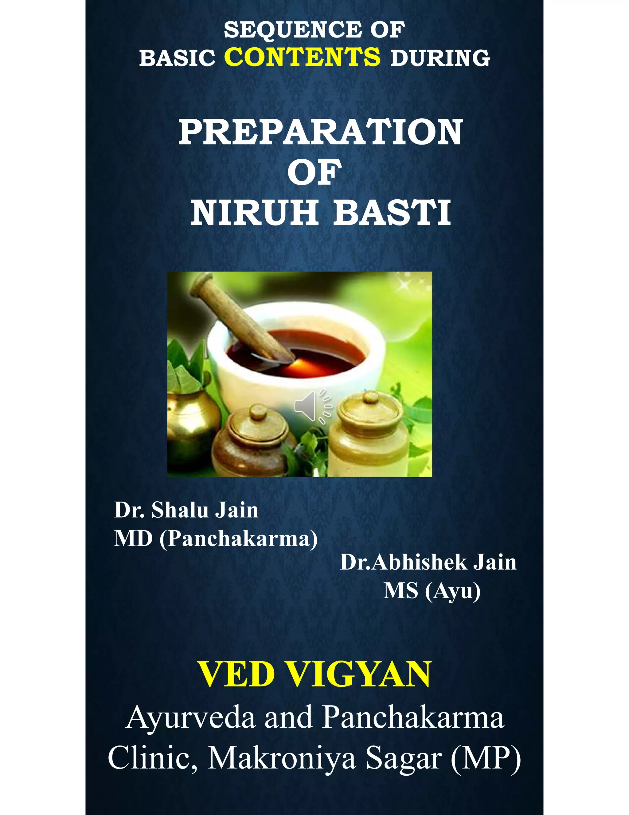 Basic Contents of Basti (Medicated Enema) | PDF