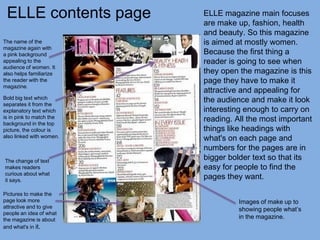Elle Magazine Spread