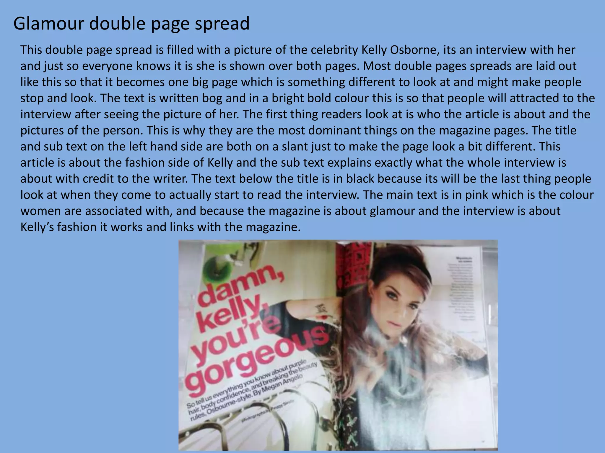 Contents Page and Double Page Spread | PPTX