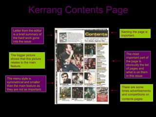 Contents Page Analysis | PPT