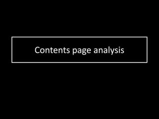Contents page analysis | PPTX