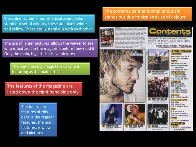 Contents page analysis | PPTX