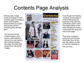 Contents Page Analysis | PPT | Desktop Publishing | Computer Software ...
