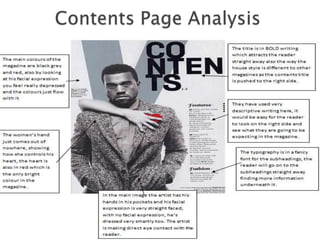 Contents page analysis | PPTX