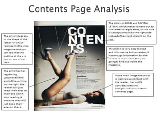Contents page analysis | PPTX
