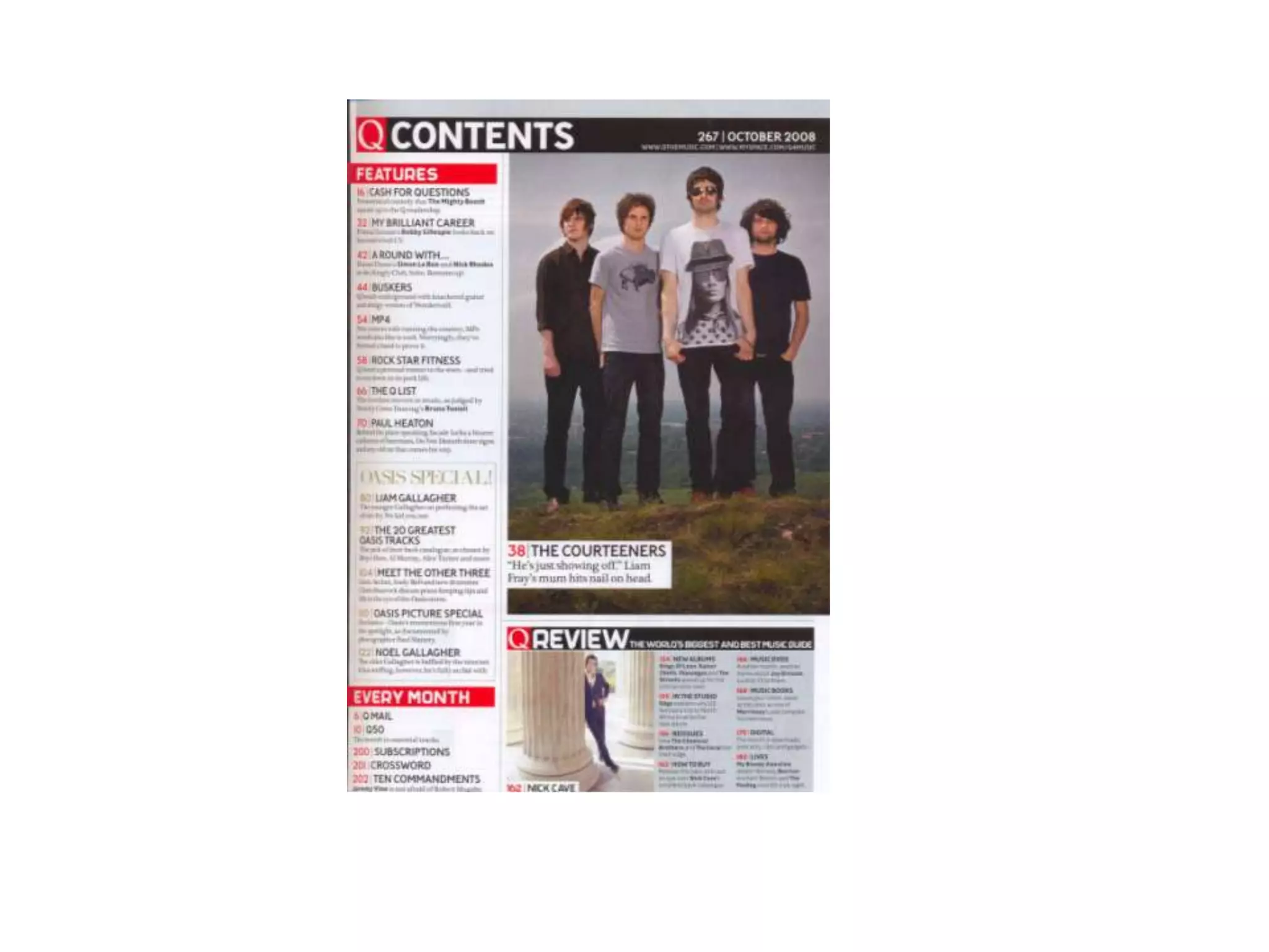 Music Magazine Contents Page Analysis | PPTX