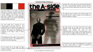 Contents page analysis | PPT