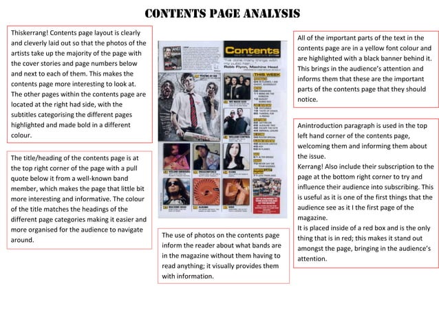 Contents page analysis final | DOCX