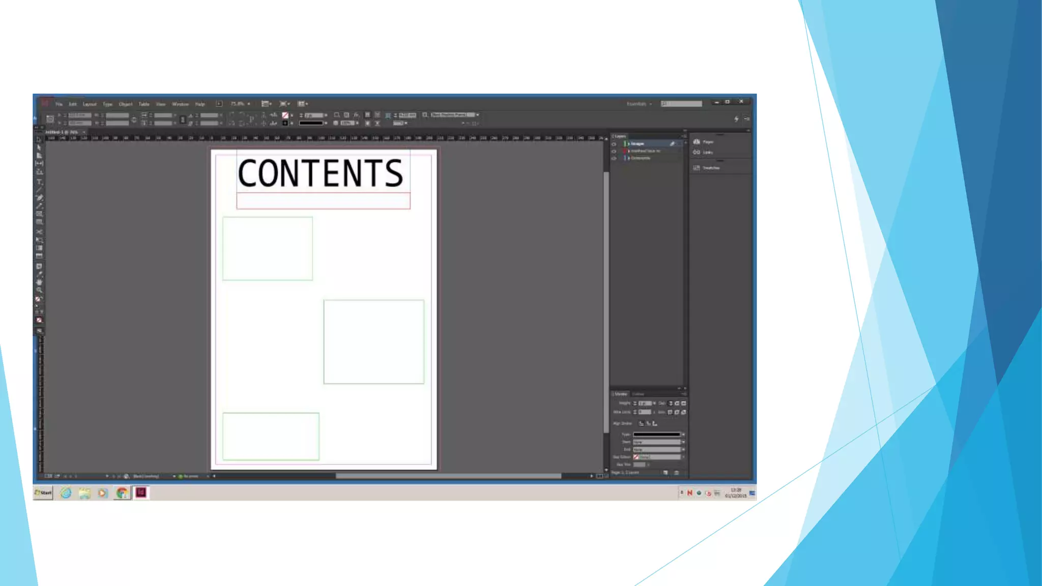 Contents page design in progress | PPTX
